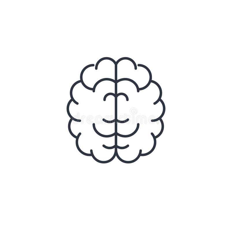 Brain Icon. Vector Symbol Creative Idea Concept Stock Illustration ...