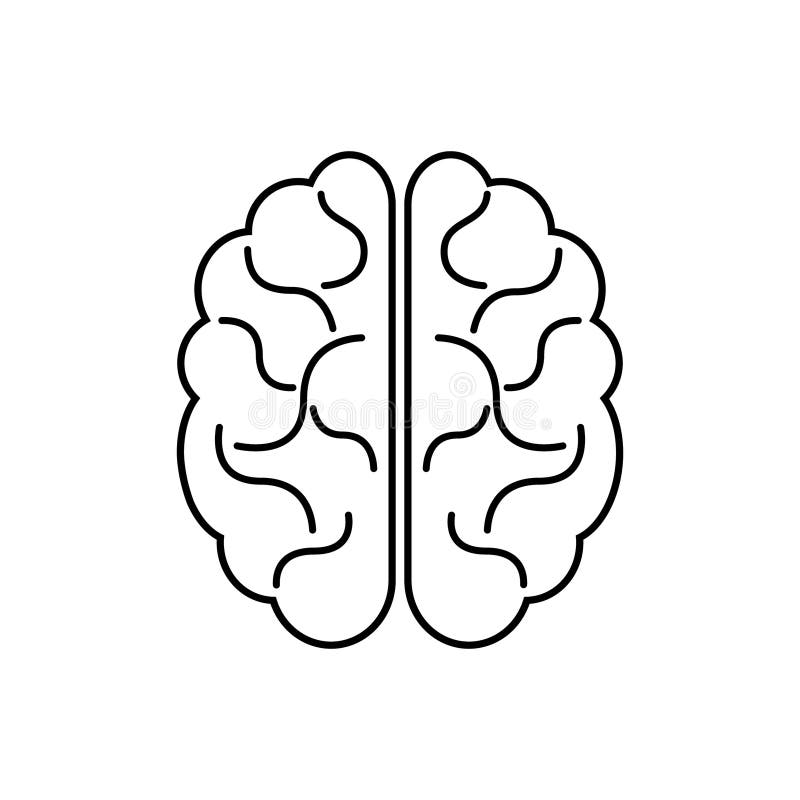 Brain Icon Vector. Think Illustration Sign. Creative Thinking Symbol ...