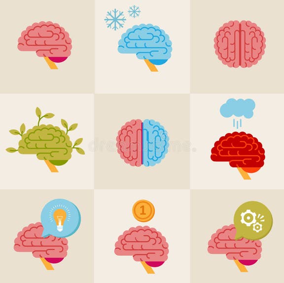Brain icons stock vector. Illustration of ides, healthcare - 28084444
