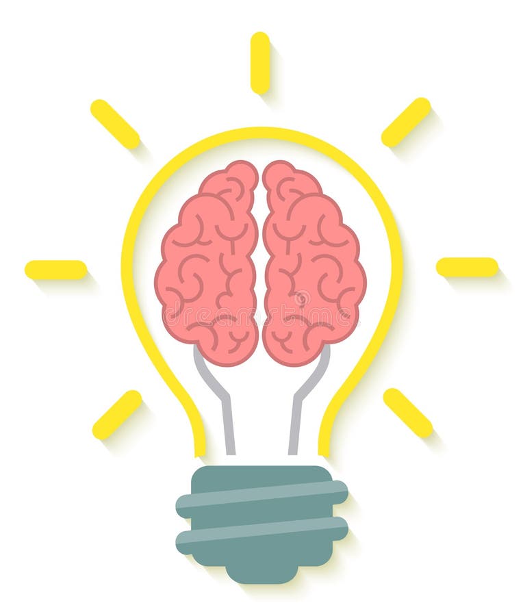 Brain and Idea Concept stock vector. Illustration of critic - 46280282