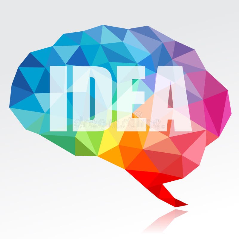 Creative thinking brain stock illustration. Illustration of brilliant ...