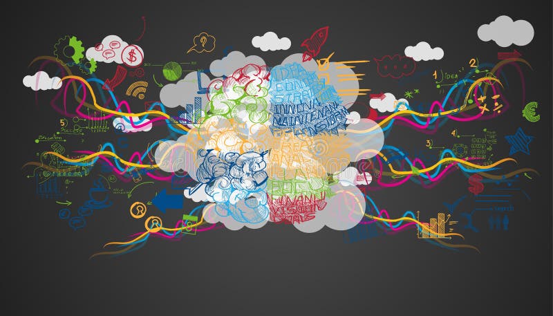 Plan Think Analyze Creative Startup Business. Illustration Creativity ...