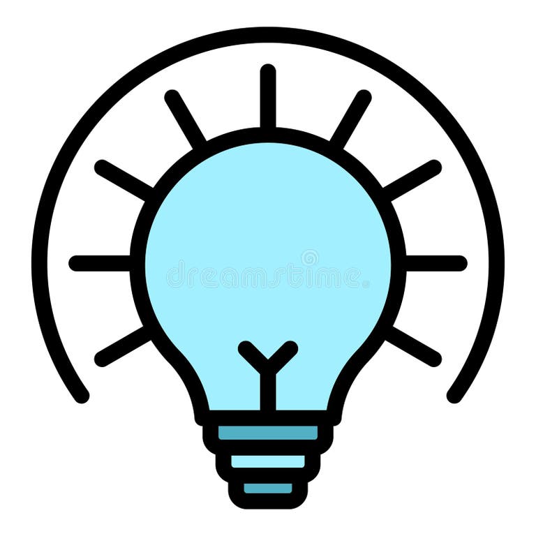 Brain Idea Icon Vector Flat Stock Illustration - Illustration of skill ...