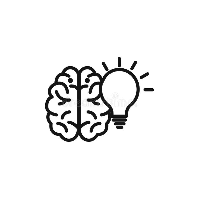 Brain Idea Icon Vector Set Collection for Web Stock Vector ...