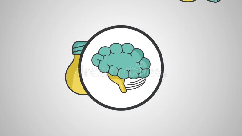 Human Brain Intelligence Concept HD Definition Stock Video - Video of ...