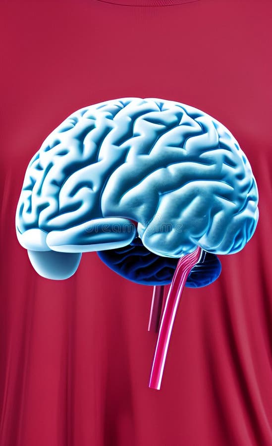 Brain Illustration Artificial Intelligence Artwork Generated Stock ...