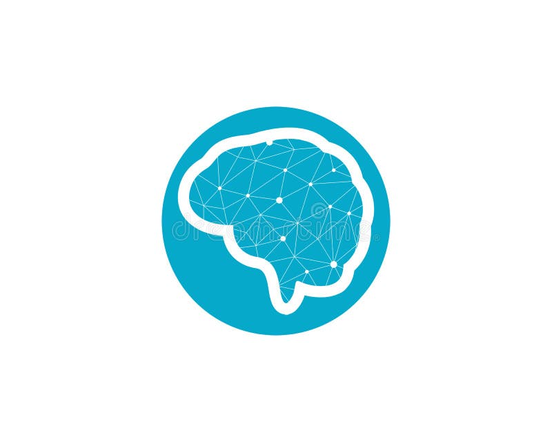 Brain Illustration Icon Template Stock Vector - Illustration of ...