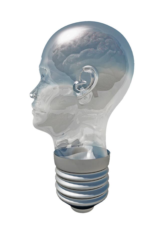 Human Head Bulb Inside Stock Illustrations – 791 Human Head Bulb Inside ...