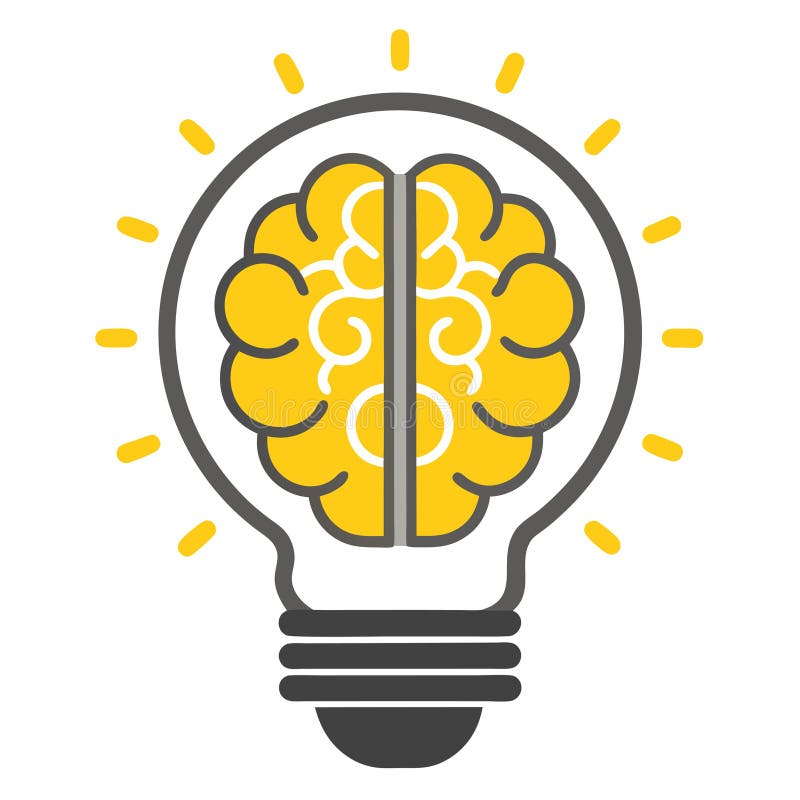Brain Inside Light Bulb: Creative Ideas, Intelligence, Innovation ...