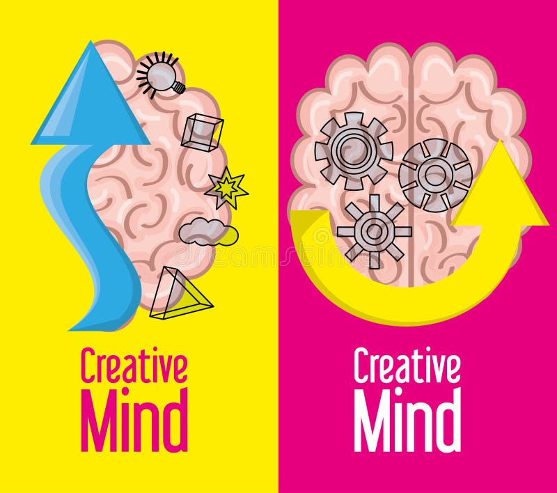 Brain Inspired in Big Ideas Stock Vector - Illustration of abstract ...