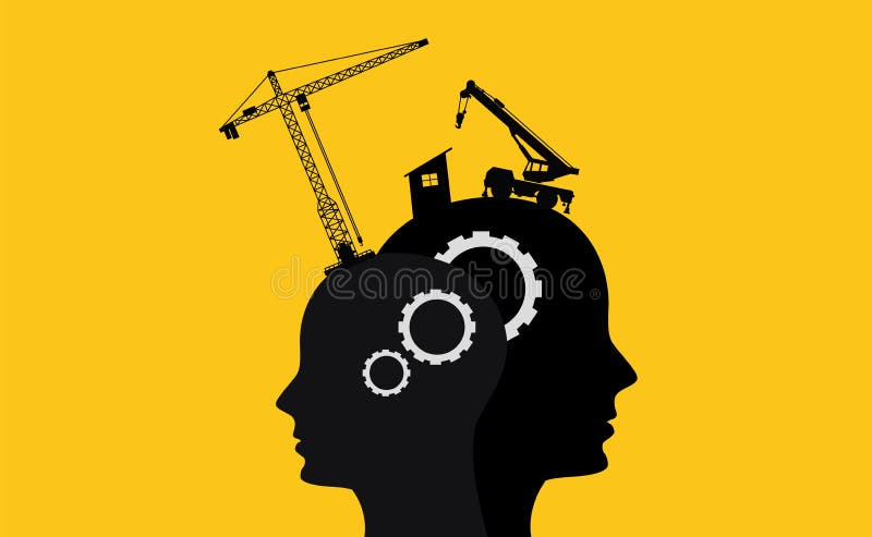 Brain Under Construction Concept Stock Illustrations – 31 Brain Under ...