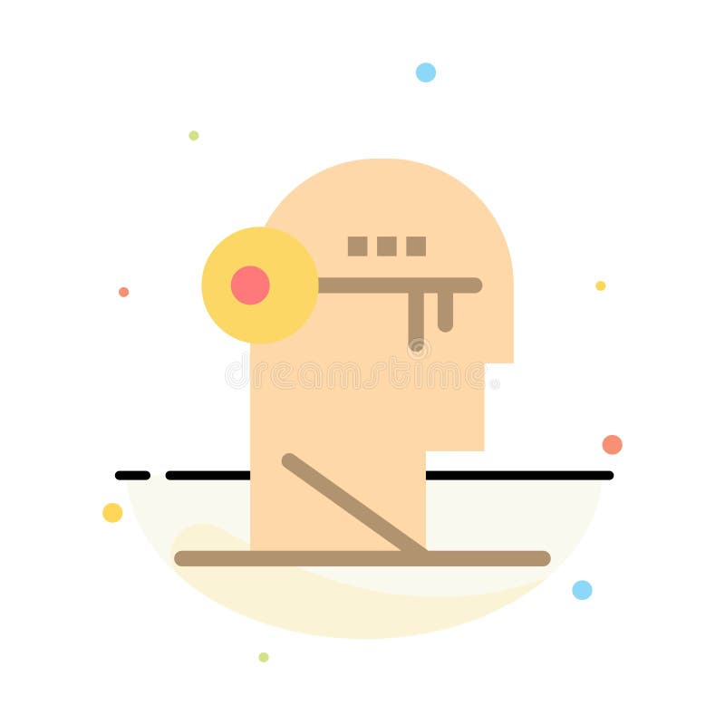 Brain, Key, Lock, Mind, Unlock Abstract Flat Color Icon Template Stock ...