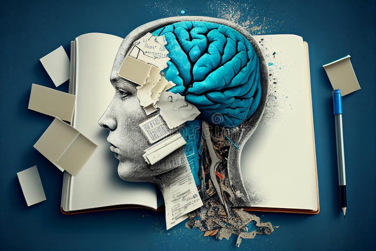 Brain and Knowledge while Discovering New Ideas. Stock Illustration ...