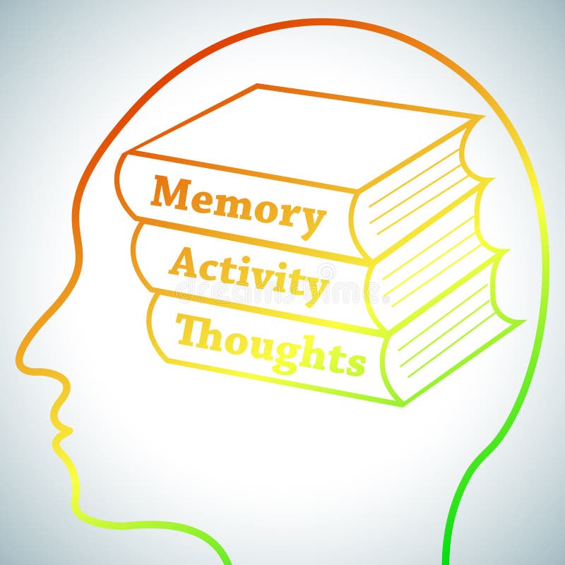 Brain Learning 1 stock vector. Illustration of selfesteem - 85631393