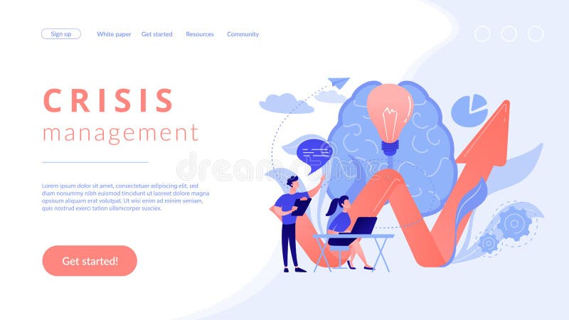 Solution for crisis stock illustration. Illustration of concept - 50735404