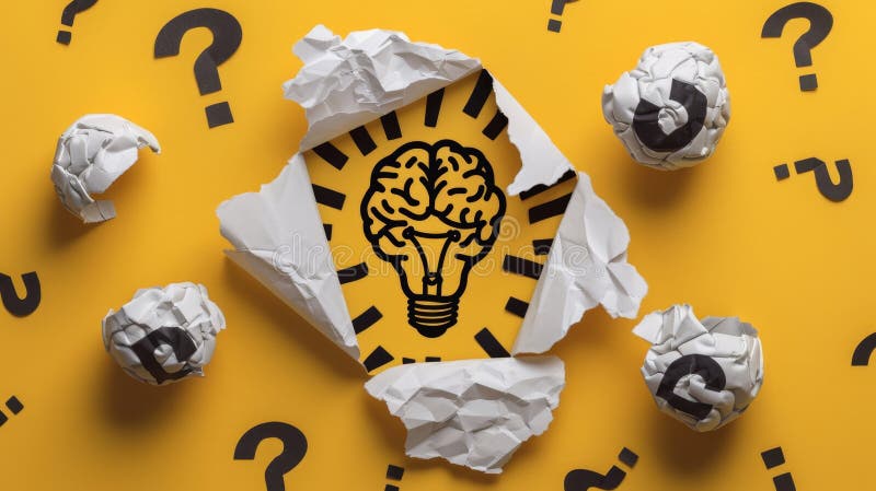 The Brain in Lightbulb Idea.AI Generated Image Stock Image - Image of ...