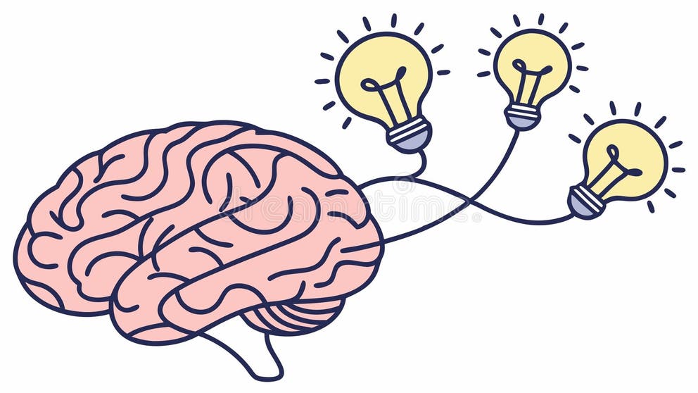 Brain with Lightbulbs, Ideas, Innovation, Thinking, Creativity ...