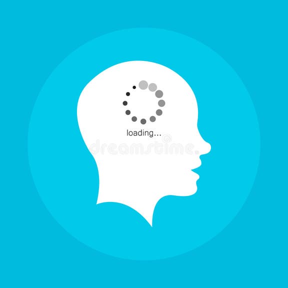 Brain Load - Creative Mind - Thinking Process Head Brainstorming ...