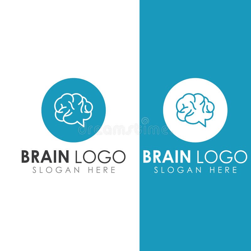 Brain Logo. Brain Logo with Combination of Technology and Brain Part ...