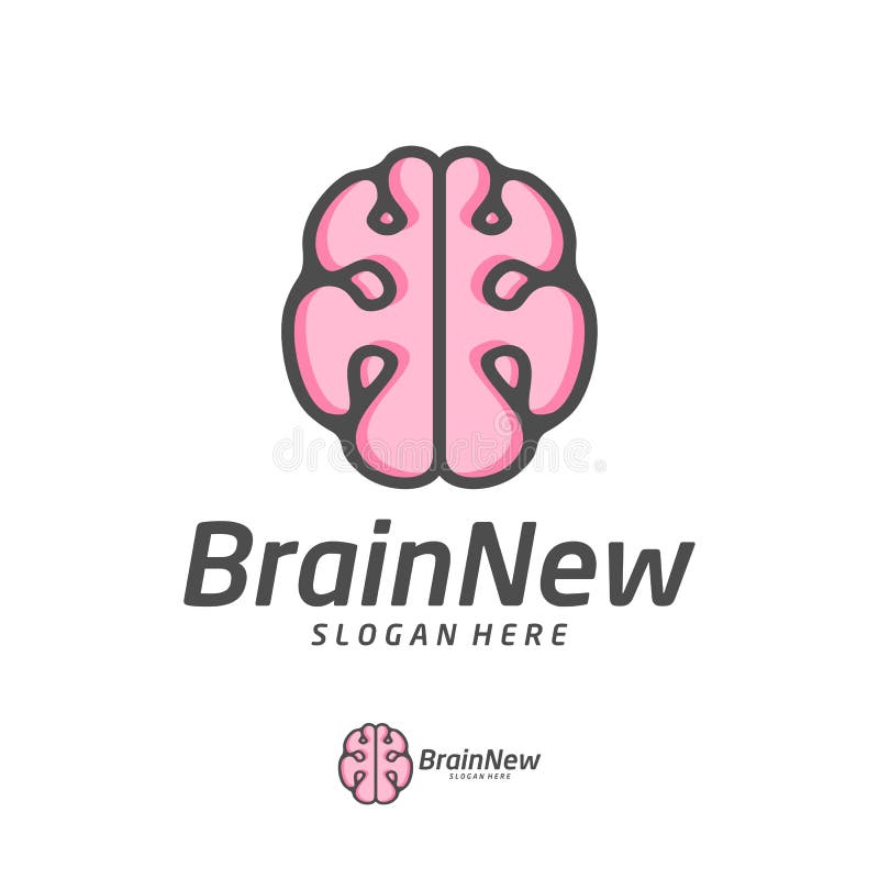 Brain Logo Design Vector Template, Mind Logo Concept, Icon Symbol ...