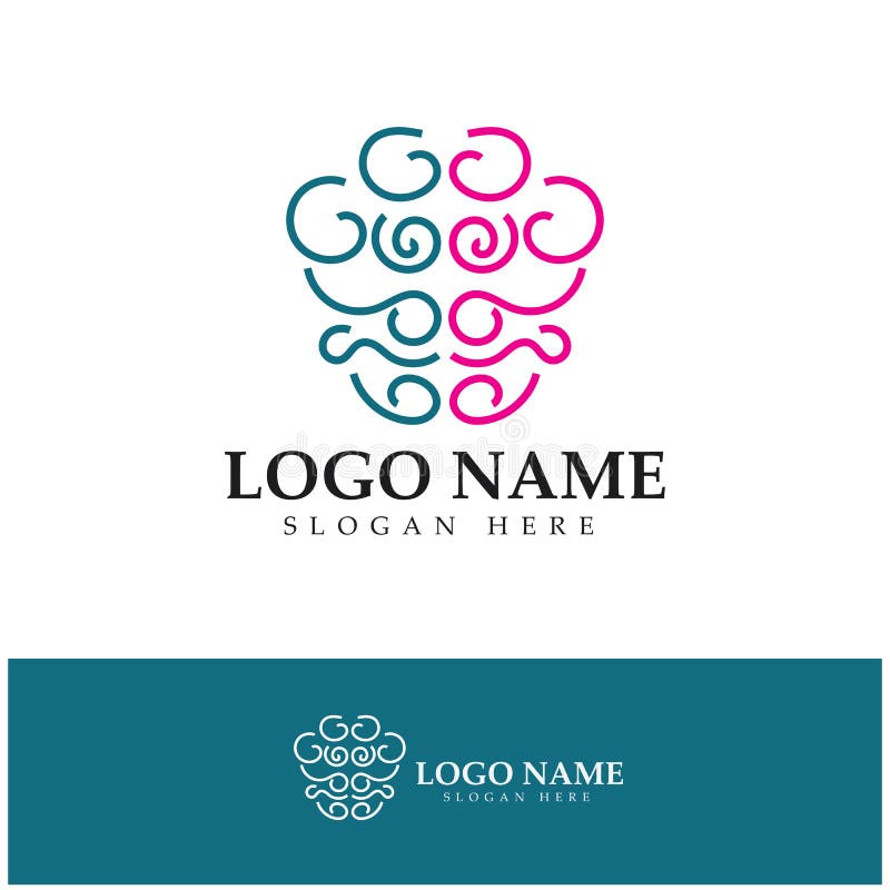 Brain Logo Designs Concept Vector, Health Brain Pulse Logo, Brain Care ...