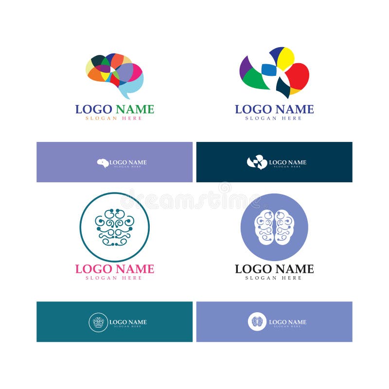 Brain Logo Designs Concept Vector, Health Brain Pulse Logo, Brain Care ...