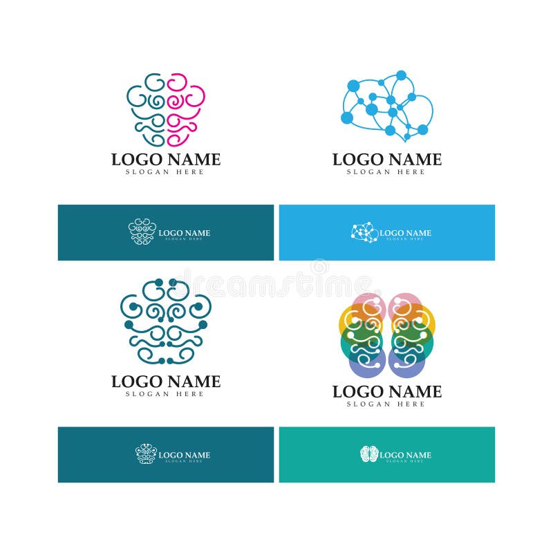 Brain Logo Designs Concept Vector, Health Brain Pulse Logo, Brain Care ...