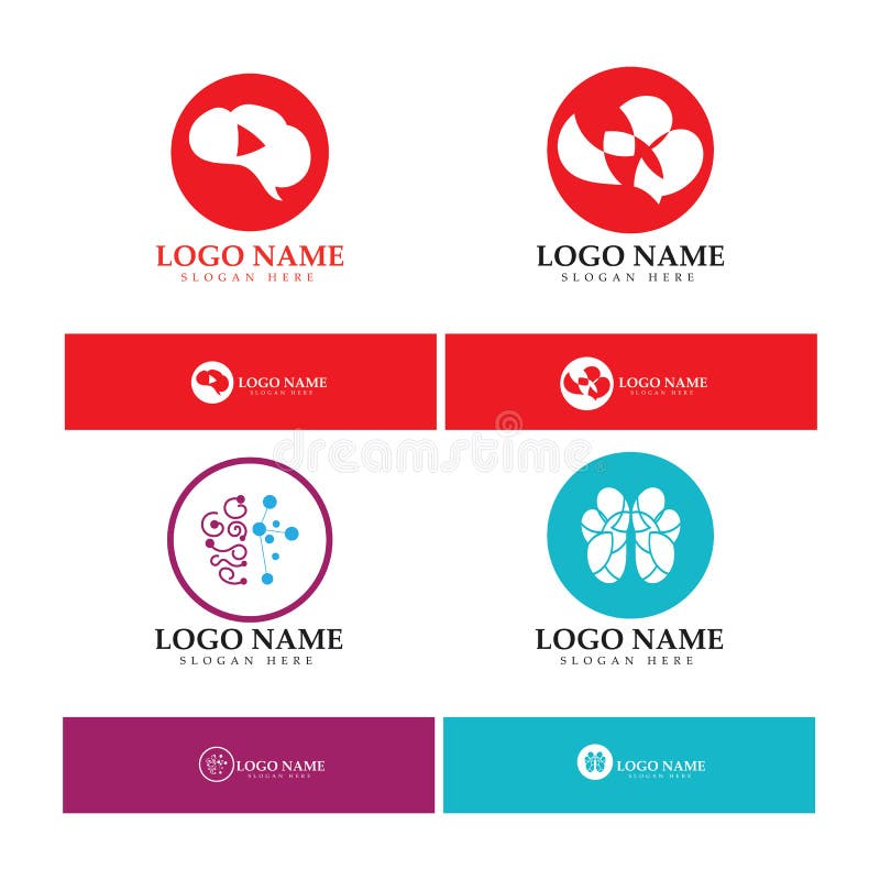 Brain Logo Designs Concept Vector, Health Brain Pulse Logo, Brain Care ...