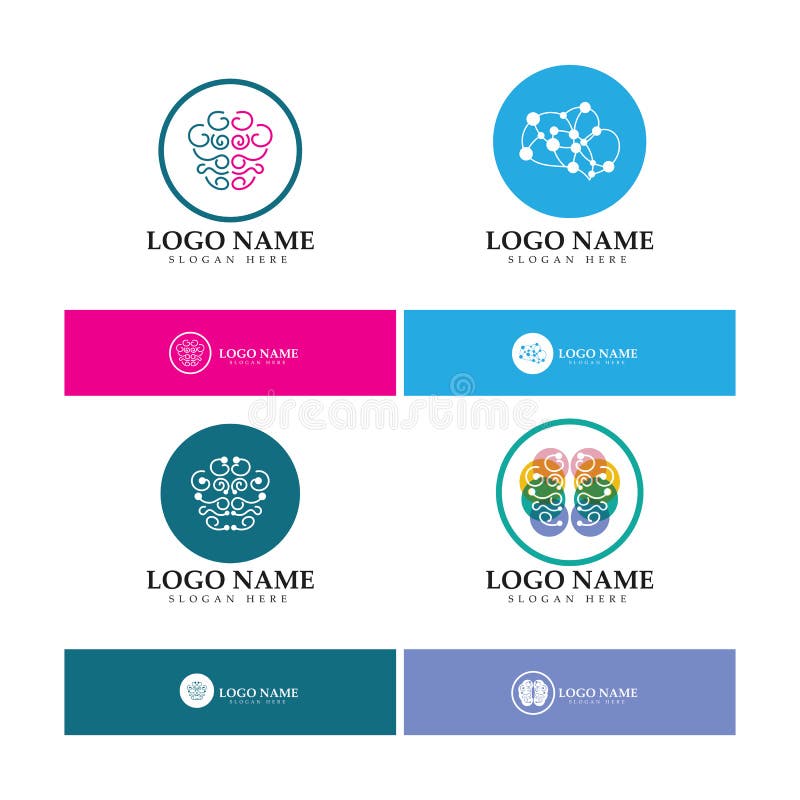 Brain Logo Designs Concept Vector, Health Brain Pulse Logo, Brain Care ...