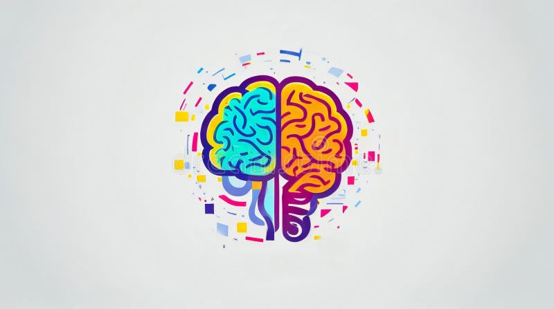 Brain Logo Isolated on White Background Innovation on Your Mind Stock ...