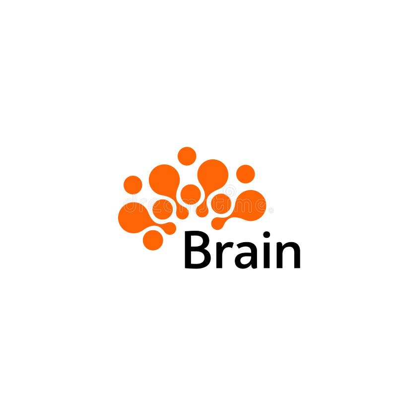 Brain Logo Silhouette Design Vector Template. Think Idea Concept ...