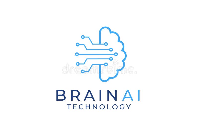 Brain Logo Suitable for Technology Logo Design. Brain Tech Vector Logo Template Stock Vector ...