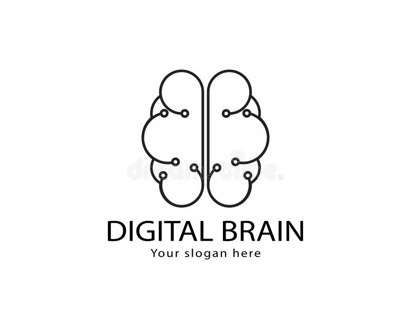 Brain Logo Template and Symbols Stock Vector - Illustration of righter ...