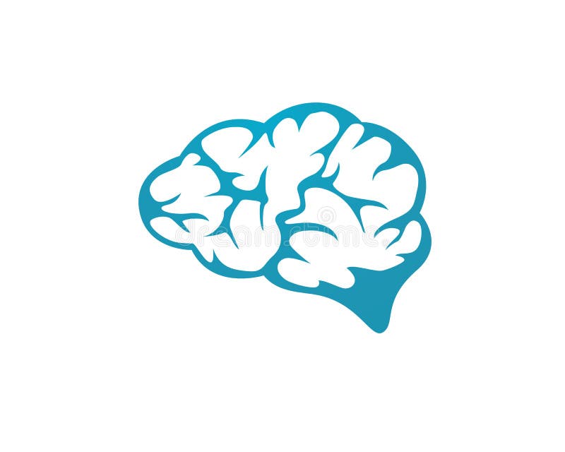 Brain Logo Template On A White Background. Vector Illustrator Eps10 ...