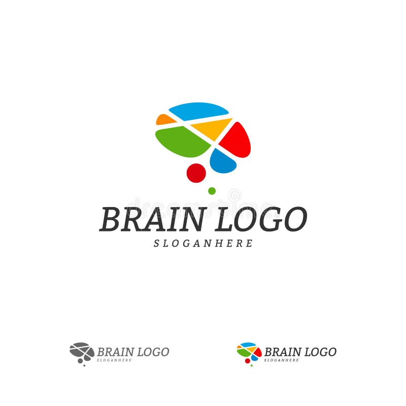 Brain Logo Vector Template. Brain Logo Concepts Stock Vector ...