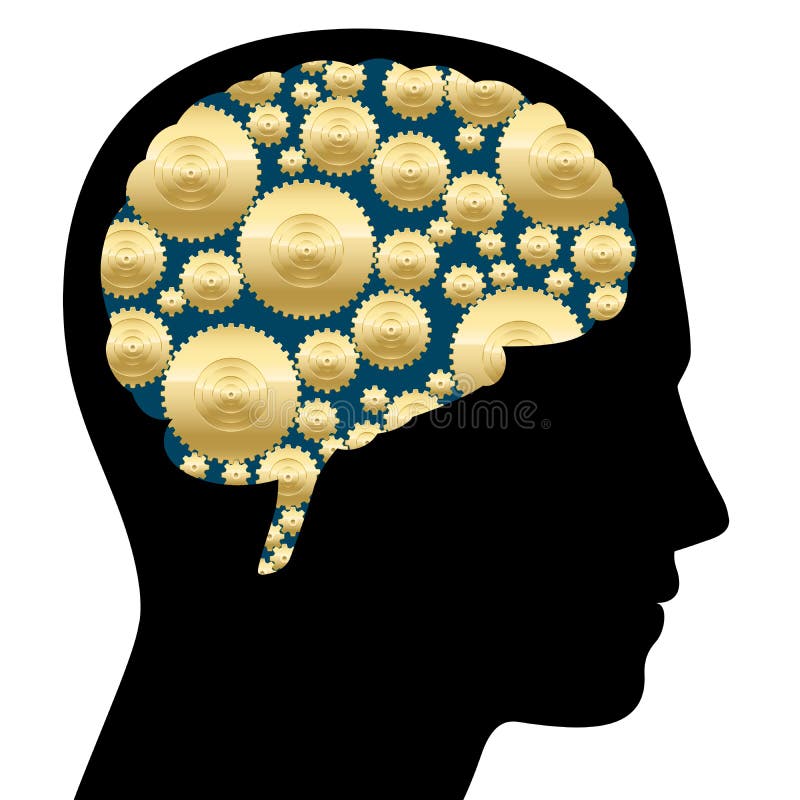 Cog Brain stock vector. Illustration of metaphor, lights - 2944308