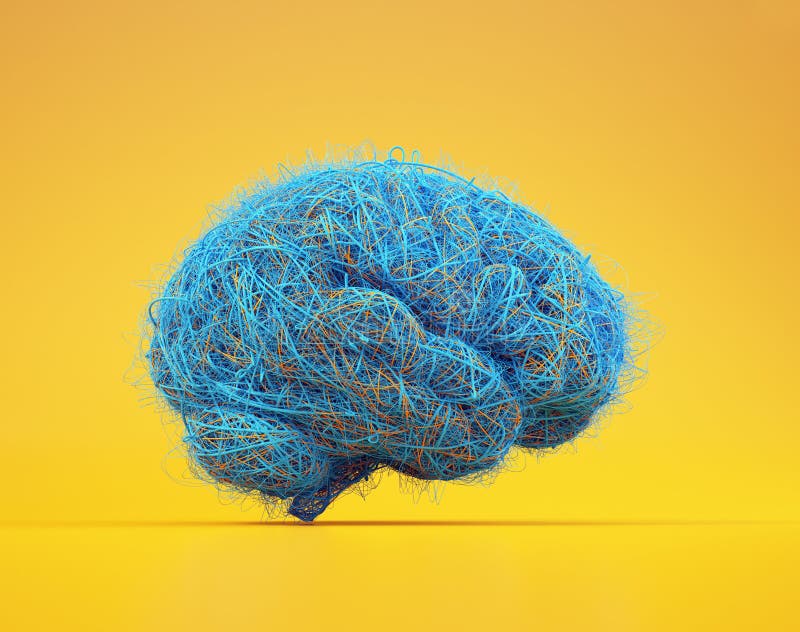 Brain Made of Wire. Brainstorming Concept Stock Image - Image of ...