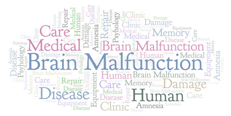 Malfunction Word Block on White Stock Illustration - Illustration of ...