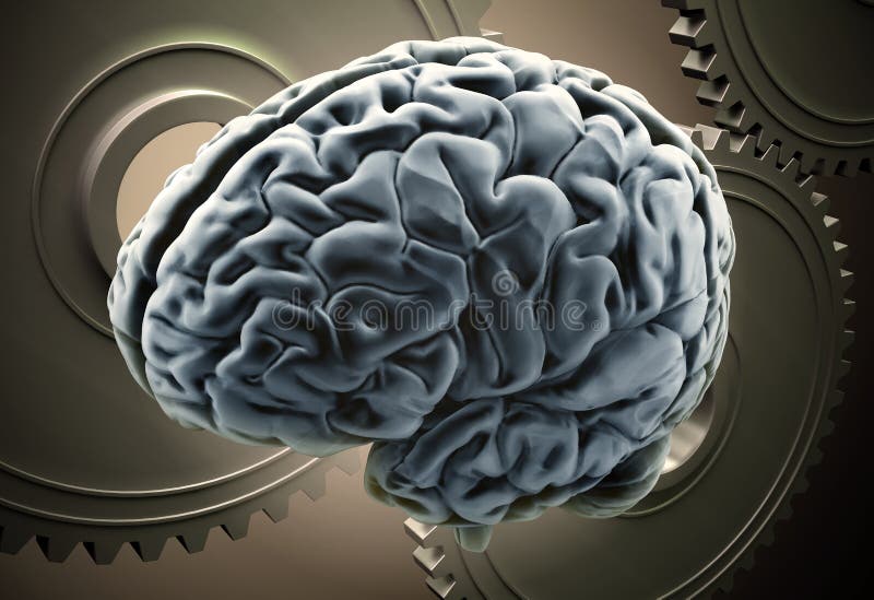 Thinking Of Mechanics Concept With Cog Wheel Stock Vector ...