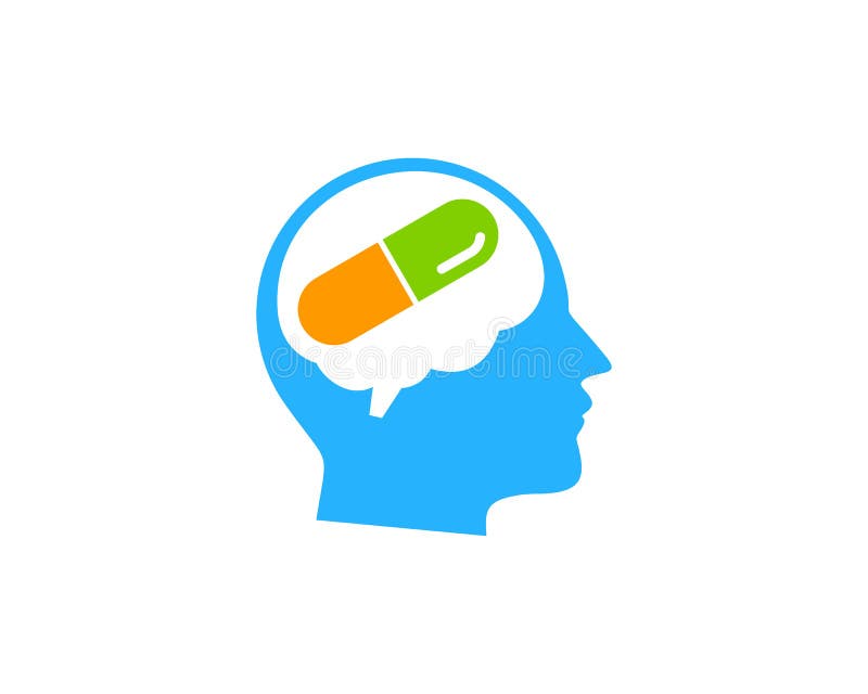 Brain Medicine Icon Logo Design Element Stock Vector - Illustration of ...
