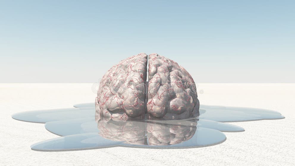 Brain Melt stock illustration. Illustration of human - 32279197
