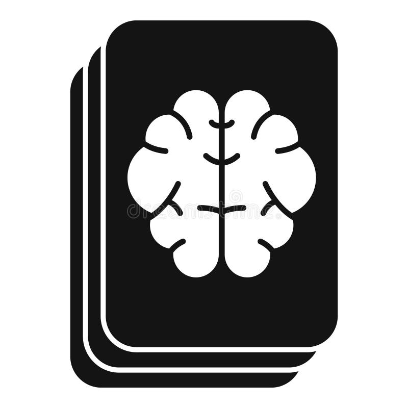 Brain Memory Cards Icon Simple Vector. Work Health Stock Vector ...