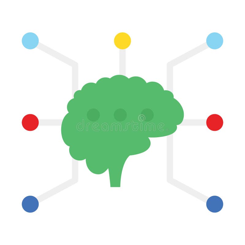 Brain, Memory Vector Icon Which Can Easily Modify or Edit Stock ...