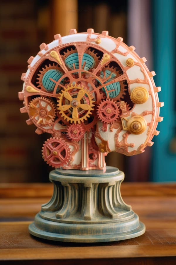 Brain Model with Gears Inside, Representing Creativity and Innovation ...