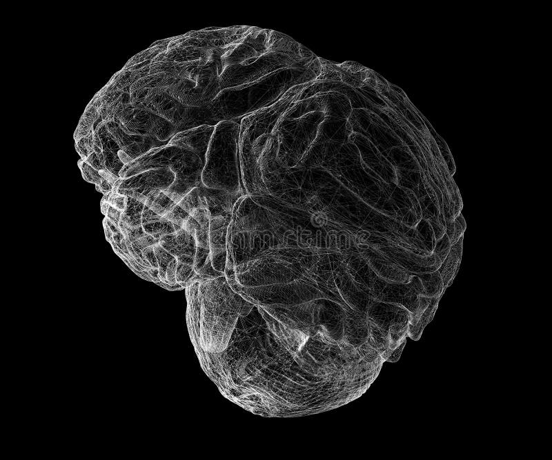 Brain stock illustration. Illustration of dimensional - 50398406