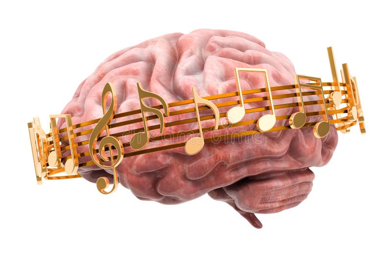 Brain Music Notes Stock Illustrations – 157 Brain Music Notes Stock ...
