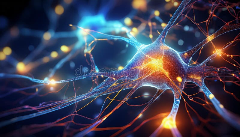 Brain nervous system stock illustration. Illustration of light - 366111575