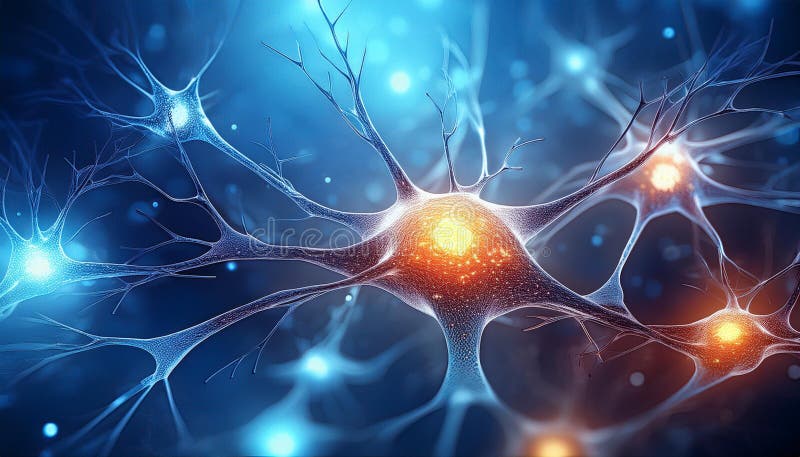 Brain nervous system stock illustration. Illustration of light - 366111520