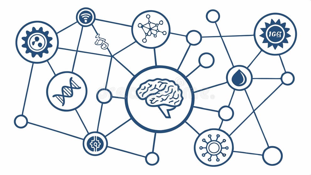 Brain Network Connections Cognitive Function Neural Pathways Mind