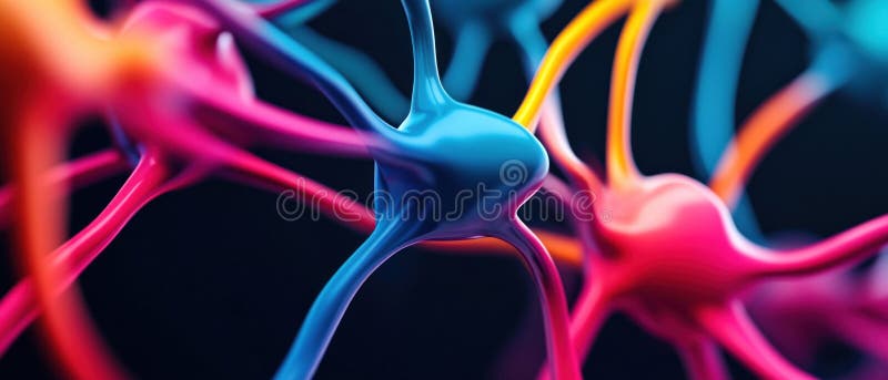 Brain Neural Network and Neuron Connections Concept Stock Illustration ...